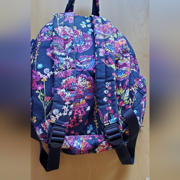 Vera Bradley | Bags | Vera Bradley Essential Compact Backpack Midnight Wildflowers Used | Poshmark